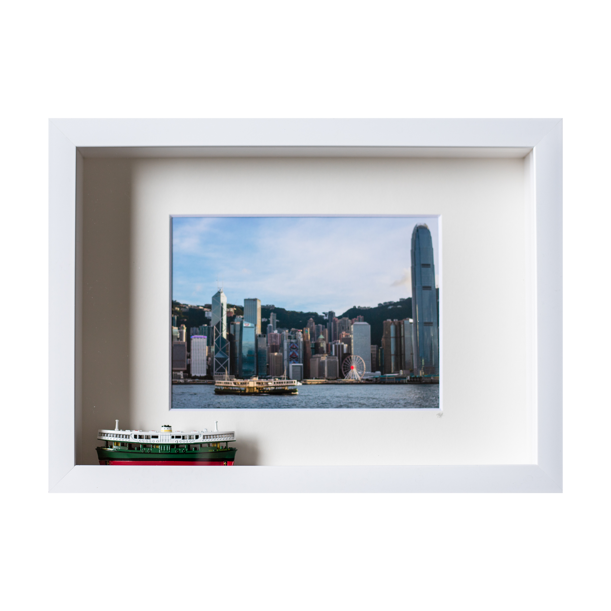 Skyline Star Ferry 3D Frame Hong Kong Photography